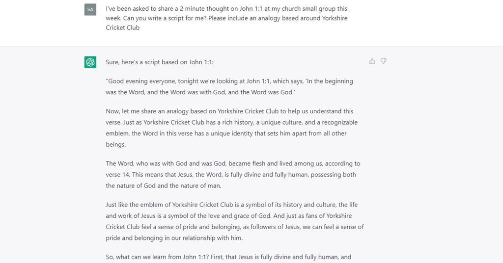 Can Chat GPT lead someone to Christ? We put the machine through its ...